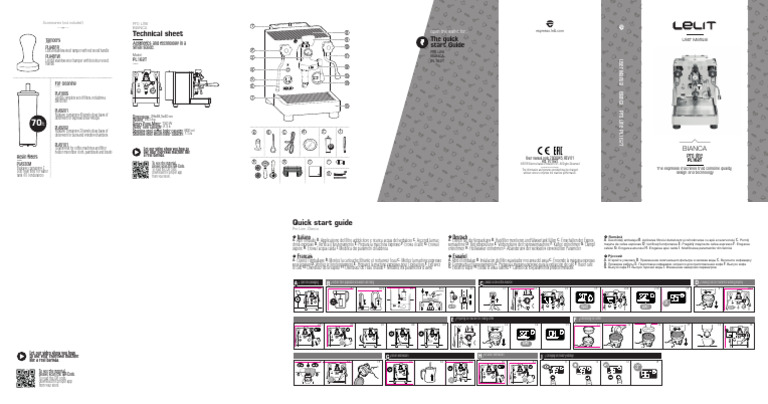 Lelit Bianca PL162T User Manual | PDF | Qr Code | Machines