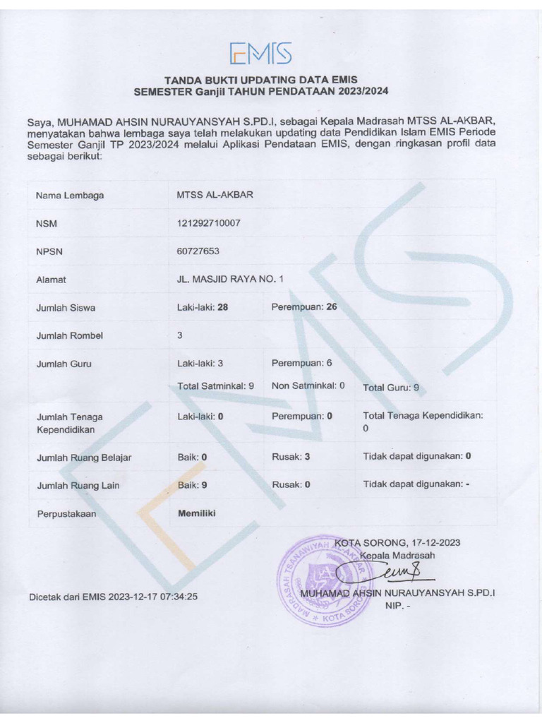 BAP 2023 2024 Ganjil 121292710007 | PDF