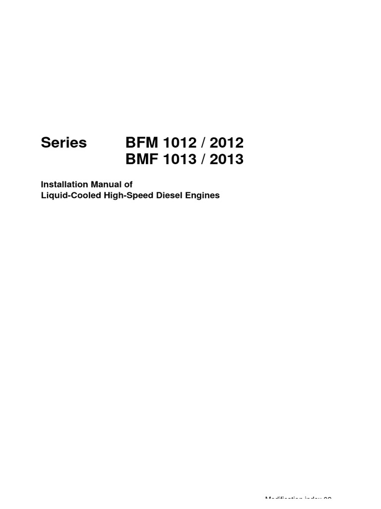 Im - 03991961 BFM1012 - 1013 | PDF | Engines | Pump
