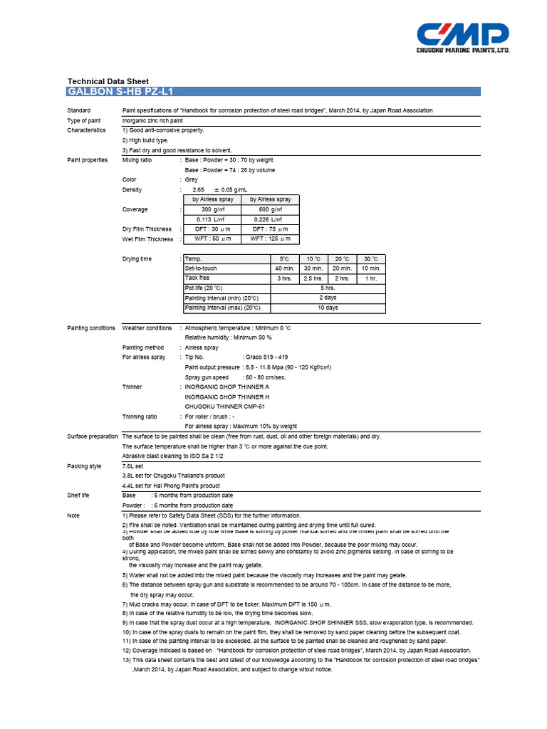 TDS Combind | PDF | Paint | Corrosion