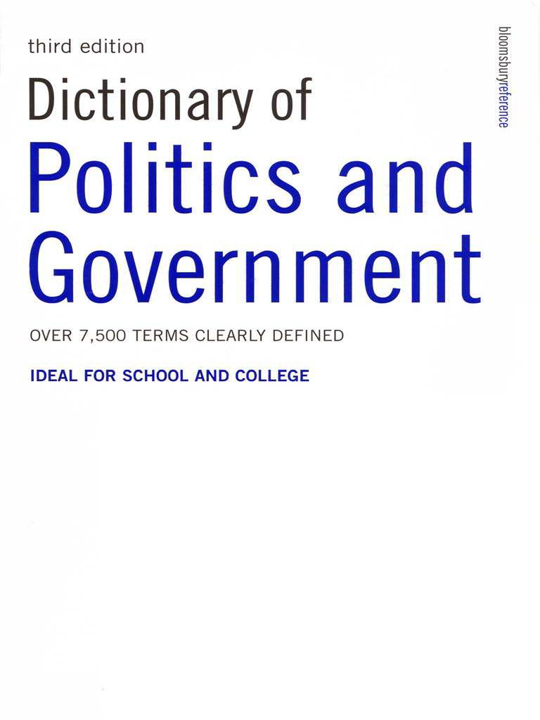 Colin Dictionary of Politics and Governm | PDF | Ad Valorem Tax | Elections