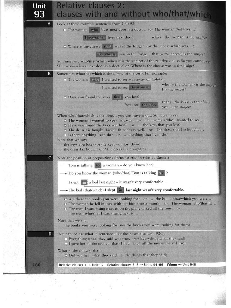 Relative Clauses | PDF | Language Mechanics | Linguistics