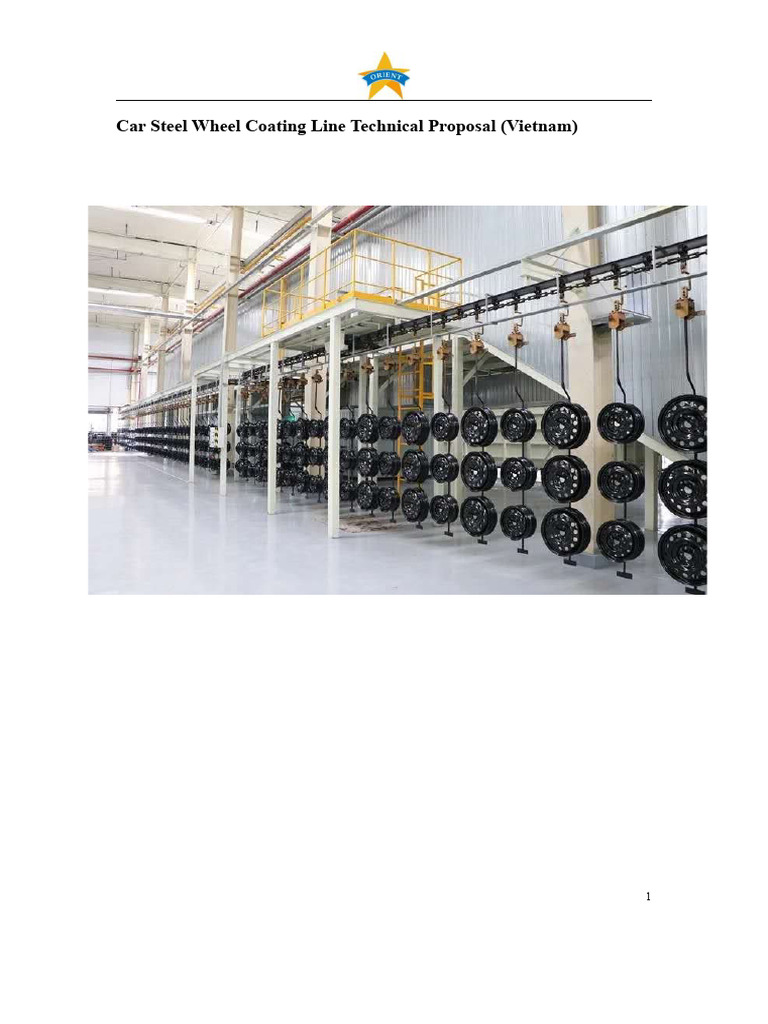 Car Steel Wheel Coating Line Technical Proposal (Vietnam) | PDF | Pipe ...
