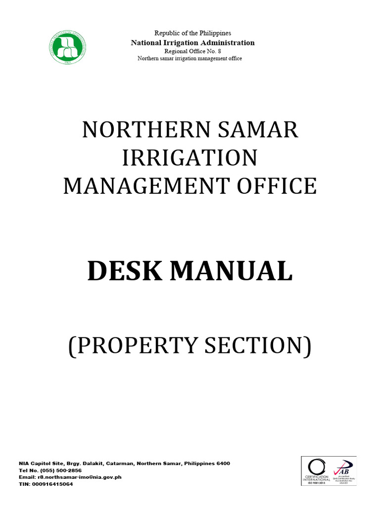 Nsimo - Property - Desk Manual 2022 | PDF | Procurement | Payments