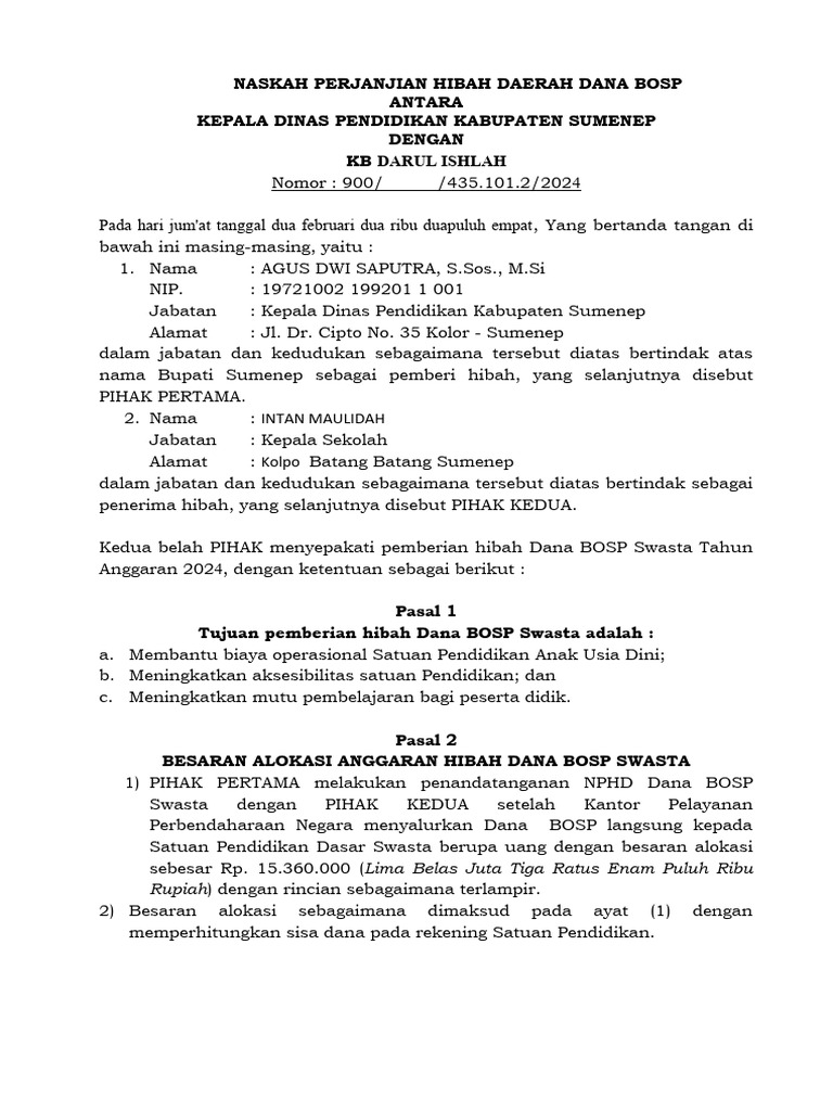 NPHD Darul Ishlah | PDF