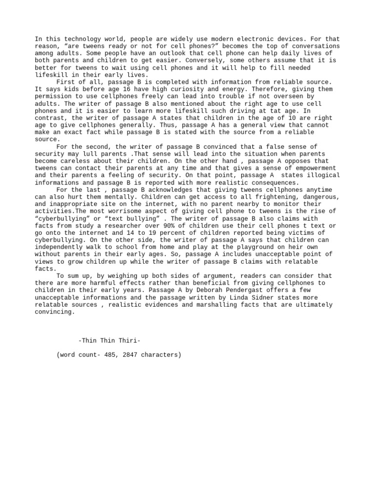 RLA Writing Sample | PDF | Mobile Phones