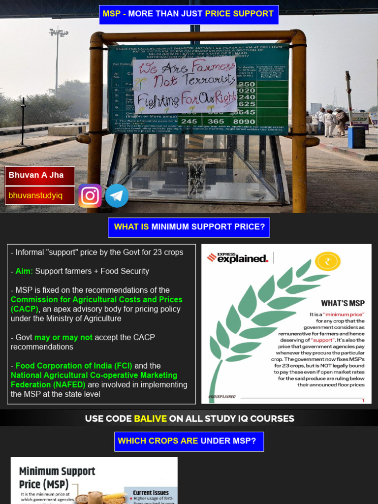 MSP and Crop Diversification Challenges | PDF | Agriculture | Food Industry