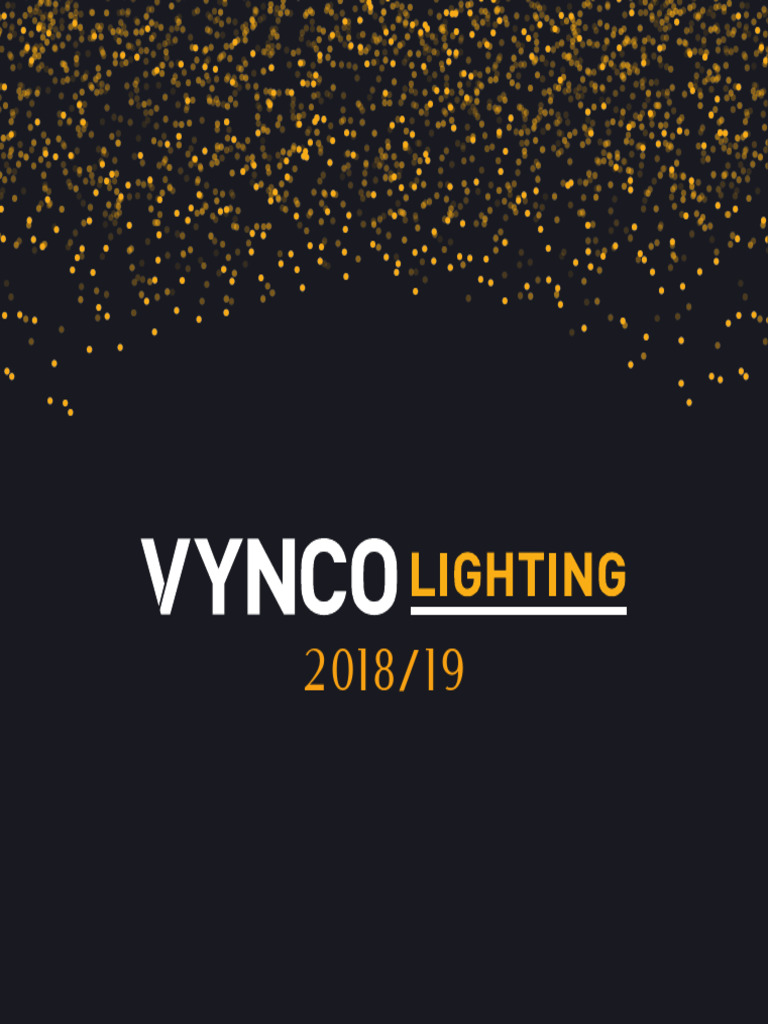 Vynco 2018/19 Lighting Catalogue | PDF | Equipment | Components