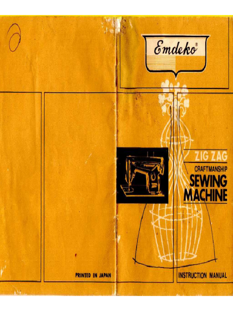 Emdeko JA21 Sewing Machine Instruction Manual | PDF