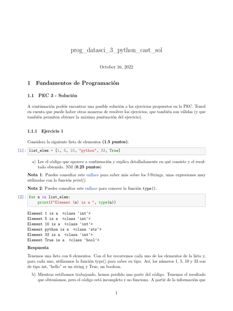 Pyton Exàms I Solució | PDF | Python (lenguaje de programación ...