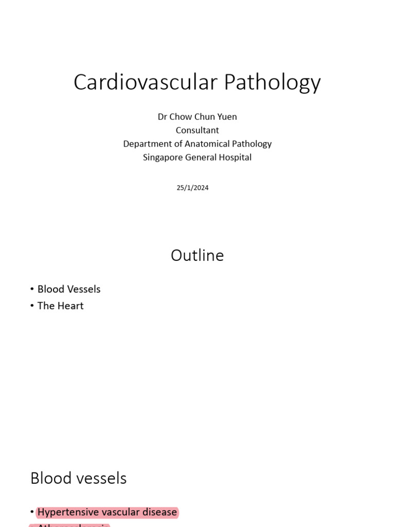 Cardiovascular Pathology Overview | PDF | Atherosclerosis | Atheroma