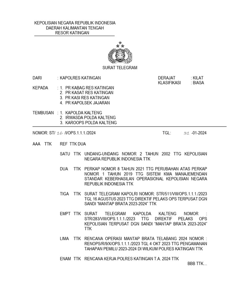 ST Apel Gelar Pasukan Dalam Rangka Kesiapan Pam TPS Pemilu Tahun 2024 | PDF