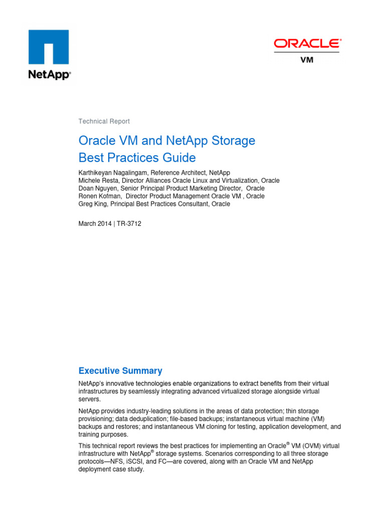 Ovm Netapp | PDF | Virtual Machine | Virtualization