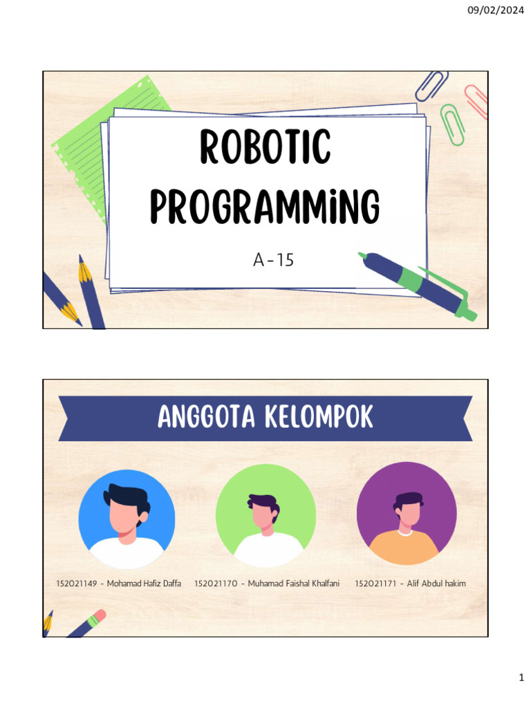 Klasifikasi dan Contoh Robot Modern | PDF