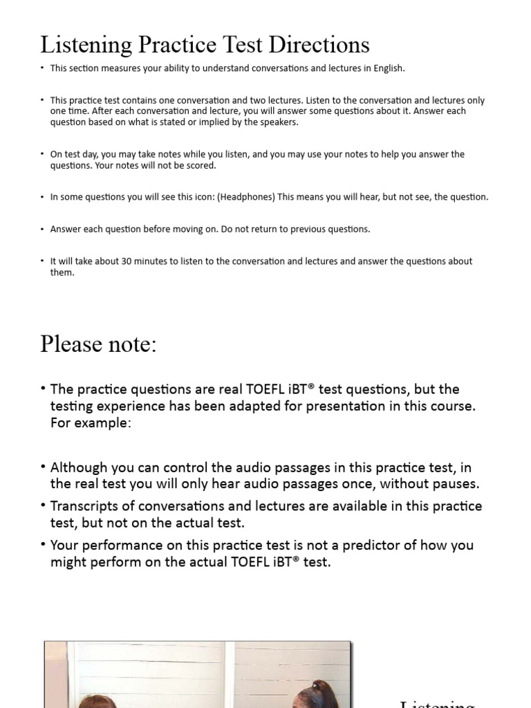 For Ss Listening Practice Test Questions-1 | PDF | Test Of English As A ...