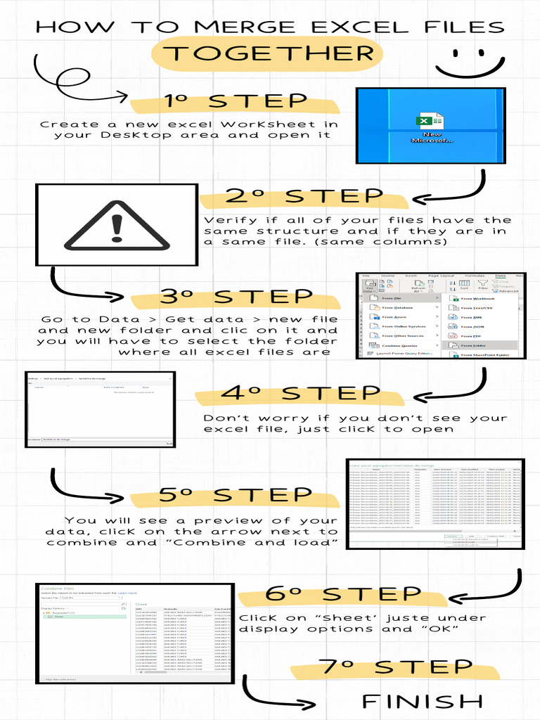 How To Merge Excel Files Together | PDF