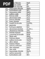 Top 100 Common Chemical Compounds | PDF | Magnesium | Diet & Nutrition