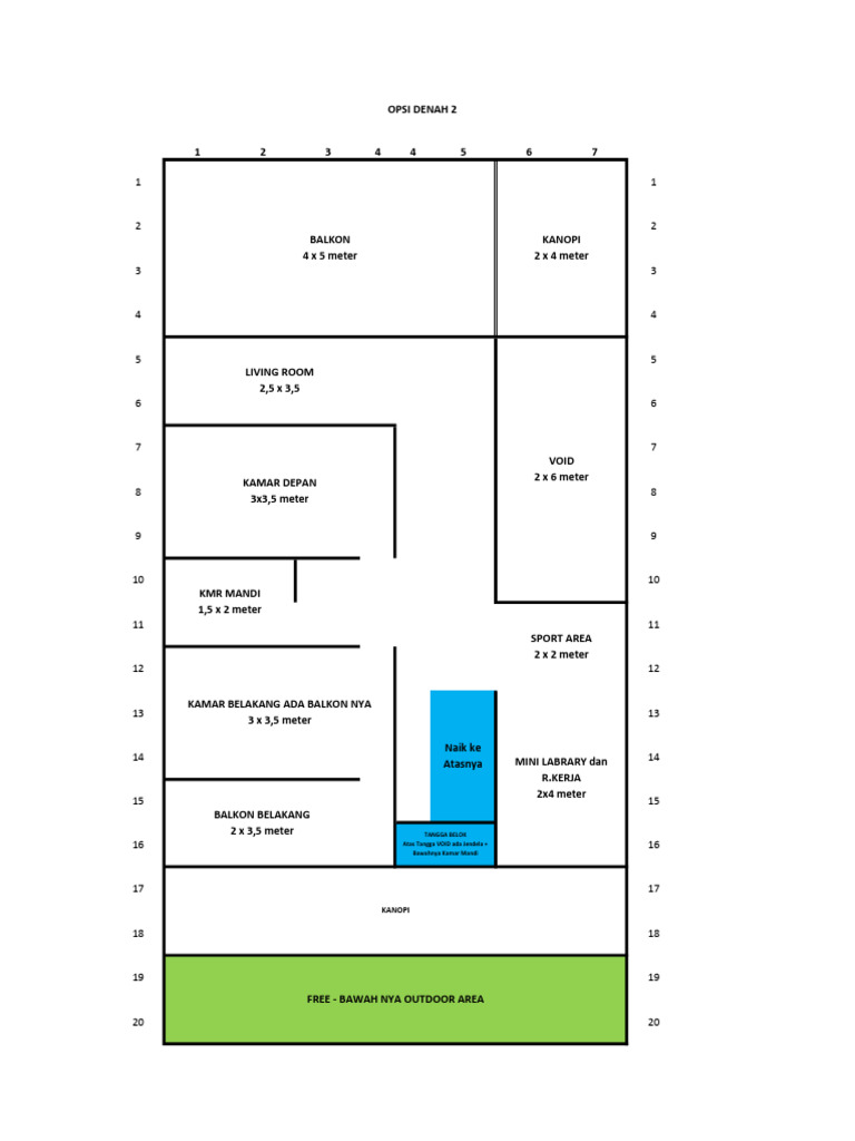 Denah LT 2 - Opsi 2 | PDF