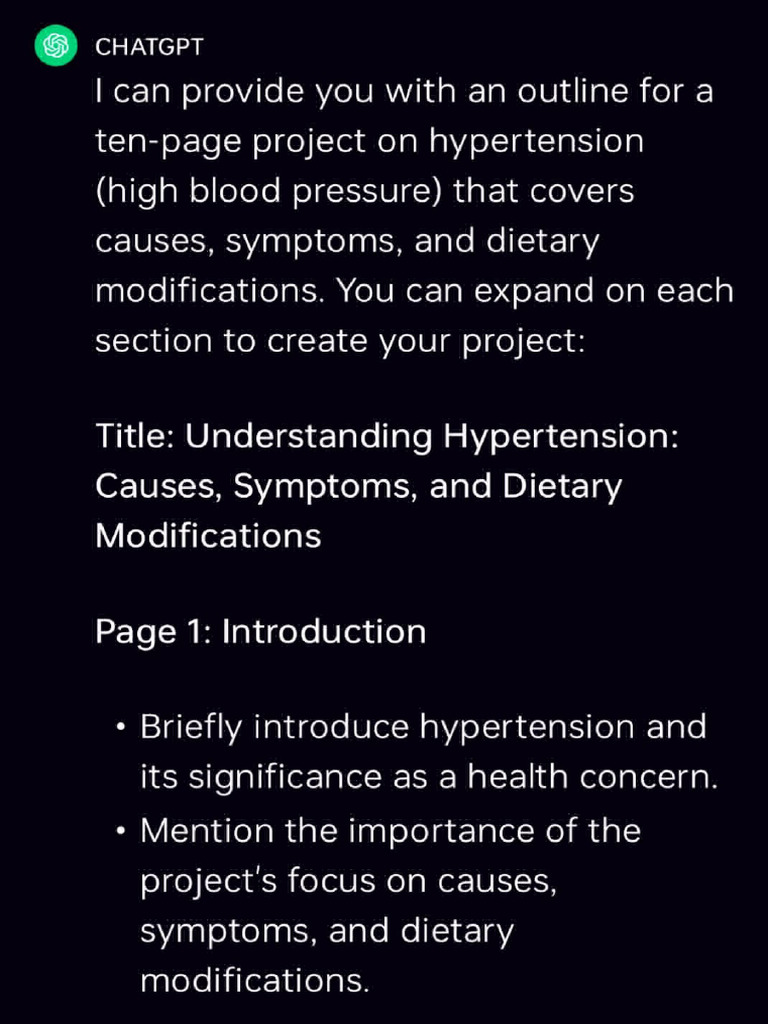 Food Nutrition Project Content | PDF