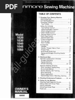 Singer 4562 Owners Manual | PDF | Sewing Machine | Sewing