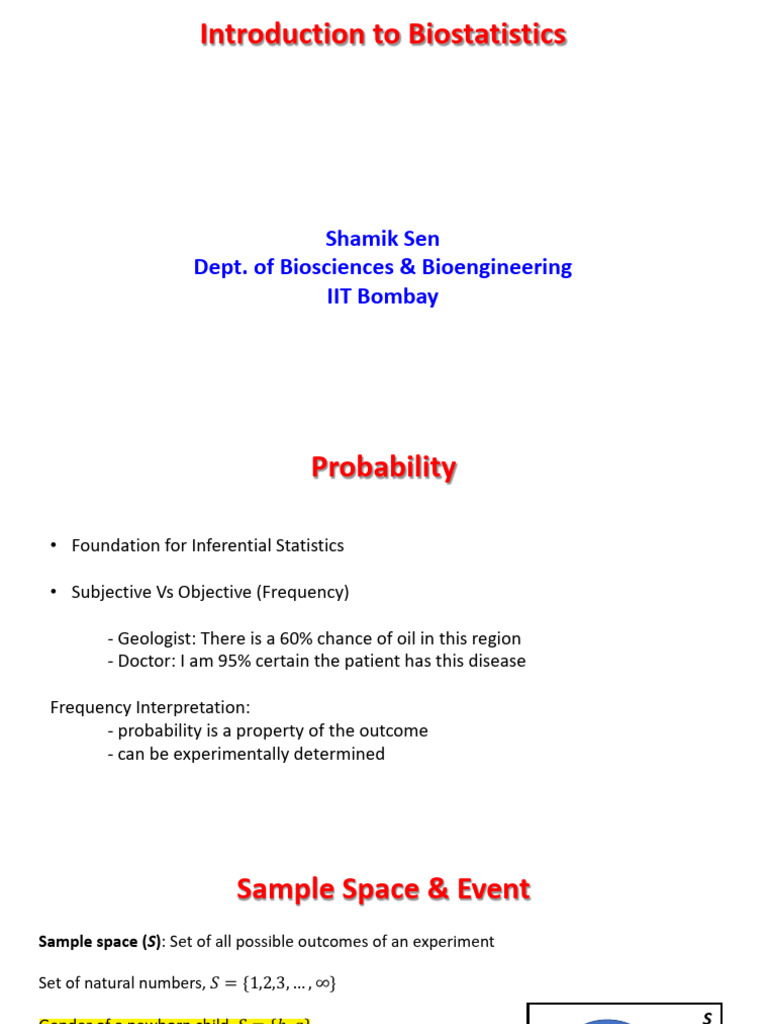 Lec Set 3 | PDF | Sensitivity And Specificity | Probability Distribution