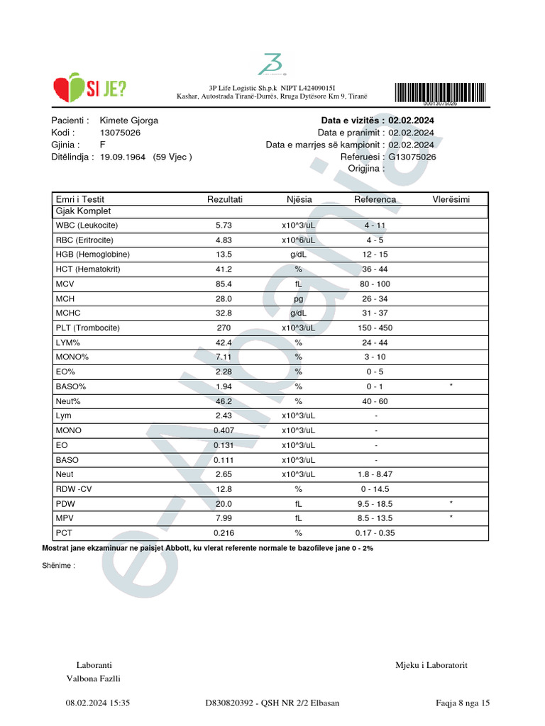 G45919120B Gjak Komplet Examination | PDF