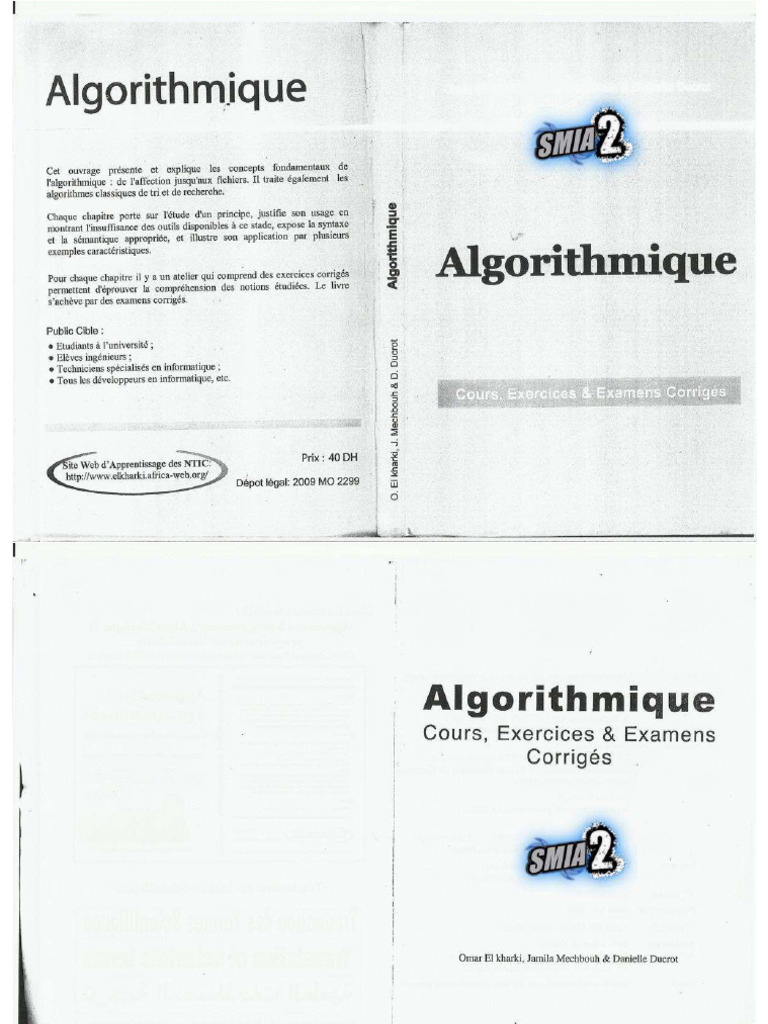 Livre Algorithmique | PDF