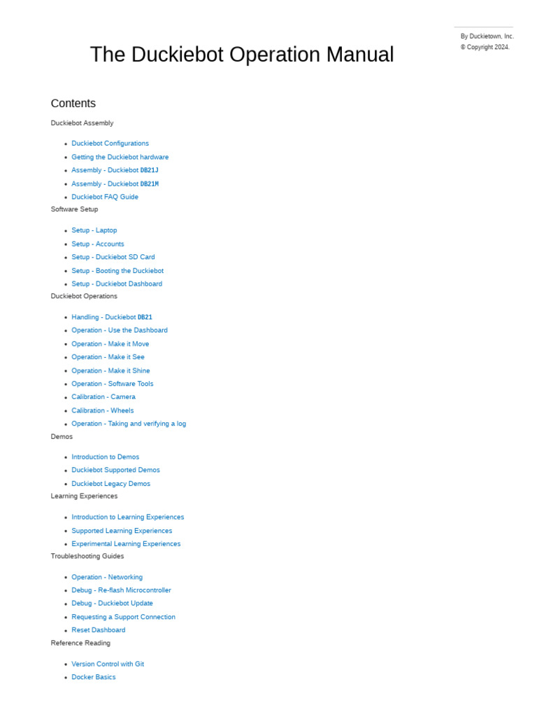 Duckietown Book Opmanual Duckiebot Daffy | PDF | Raspberry Pi | Electrical Connector