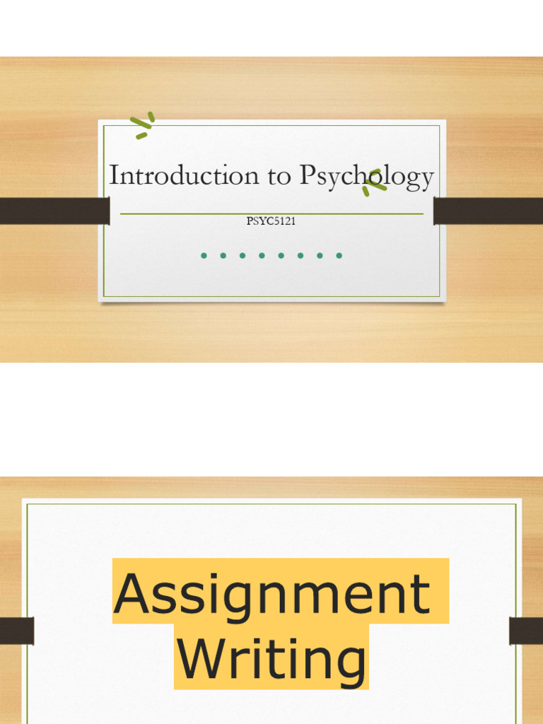 PSYC5121 Assignment Writing | PDF | Essays | Question
