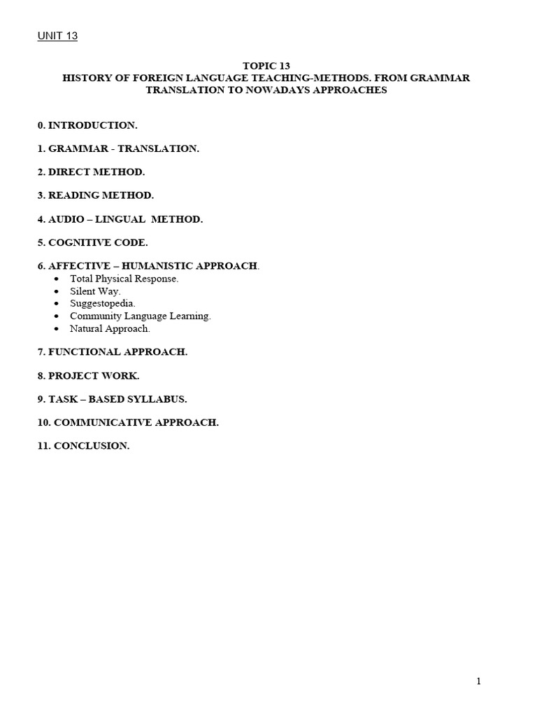 +UNIT - 13 Summary | PDF | Second Language | Learning