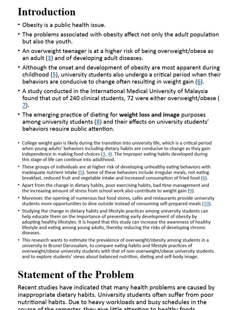 Introduction | PDF | Obesity | Diet (Nutrition)