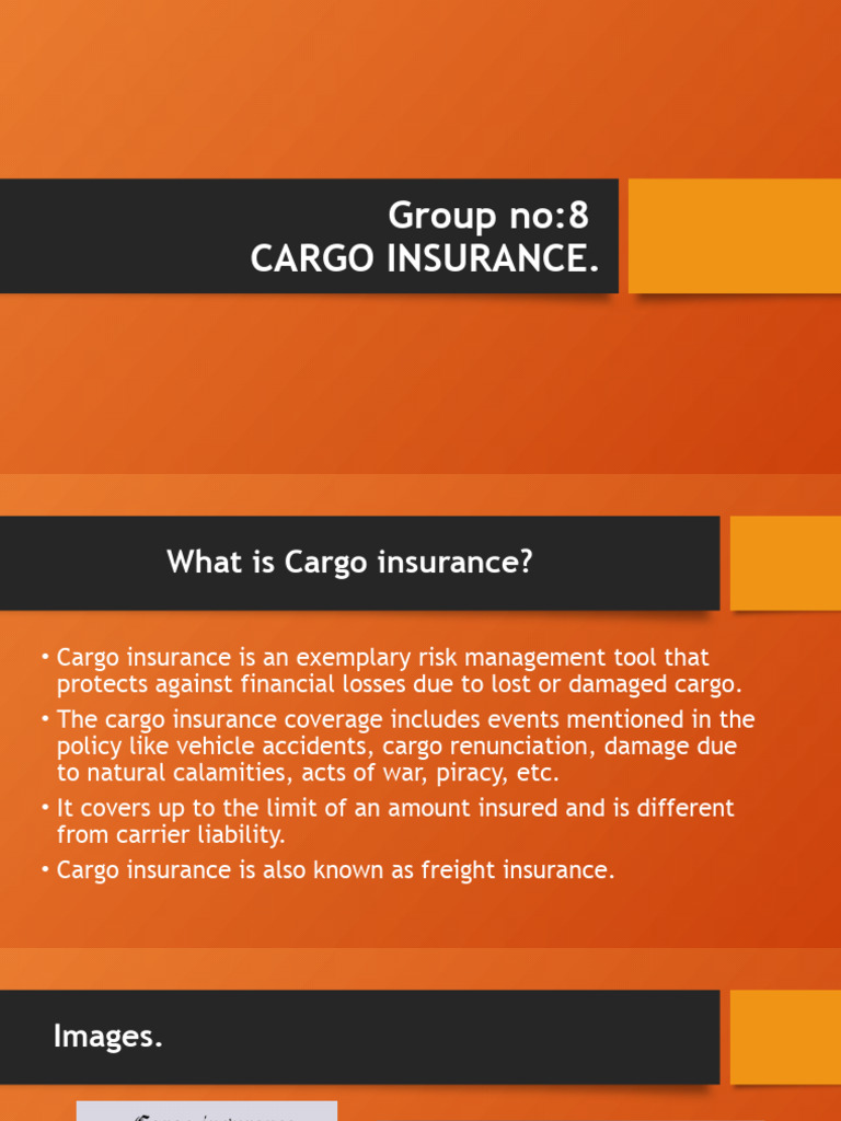 Cargo Insurance | PDF | Insurance | Cargo
