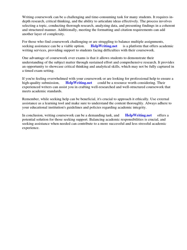 Coursework Better Than Exams | PDF | Thought | Thesis