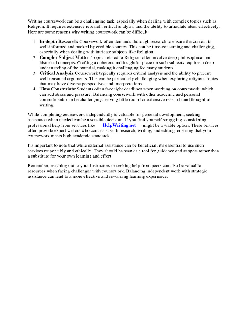 Religion Bgcse Coursework | PDF | Religious Studies | Genesis Creation ...