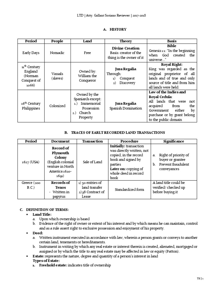 LTD Soriano Reviewer TK | PDF | Mortgage Law | Bankruptcy