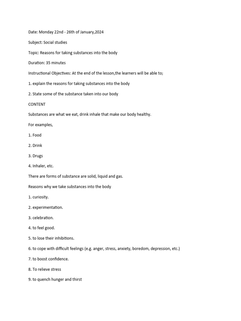 Lesson Notes For Primary 1 | PDF | Soil | Teachers