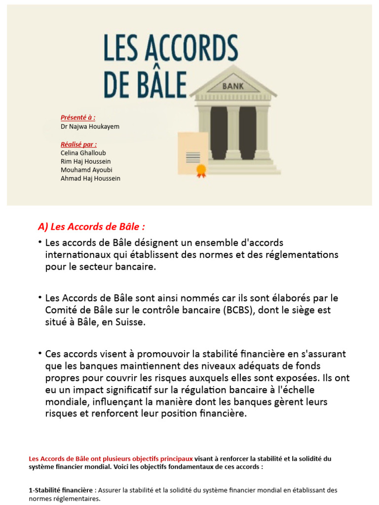 Accords | PDF | Banques | Bâle II