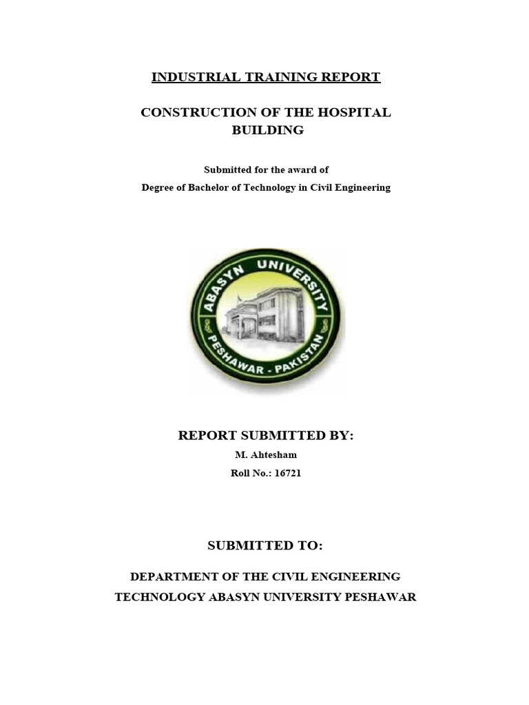 Industrial Training Report Ahtisham | PDF | Beam (Structure) | Density