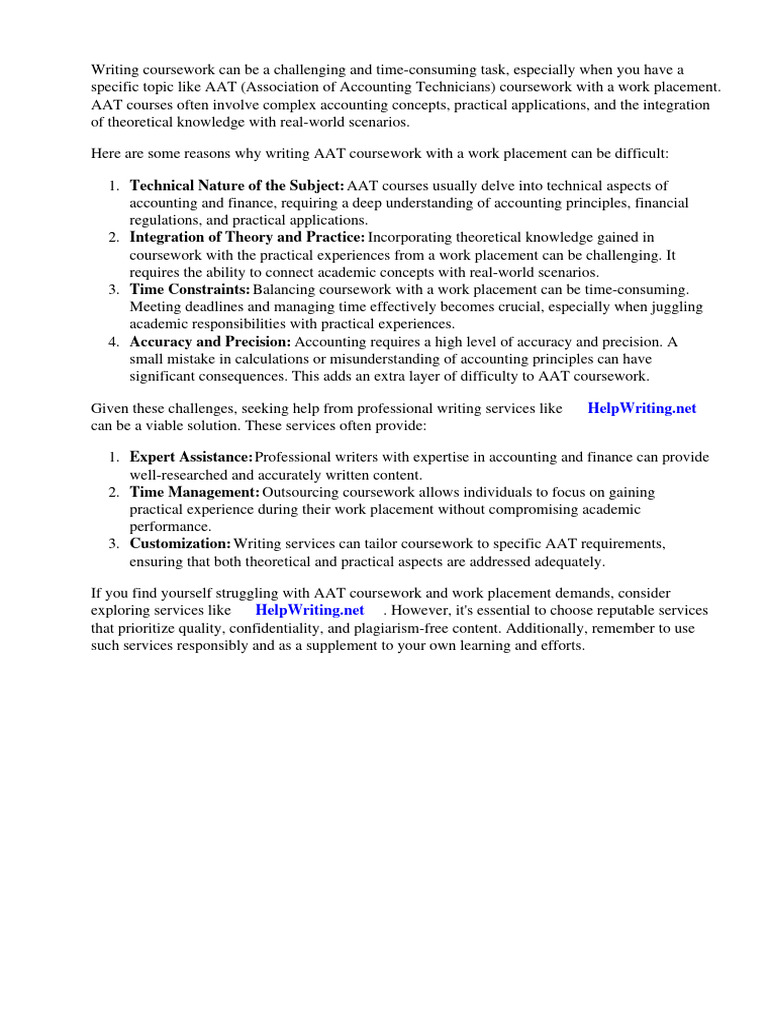 Aat Course With Work Placement | Download Free PDF | Cost Of Living | Accounting