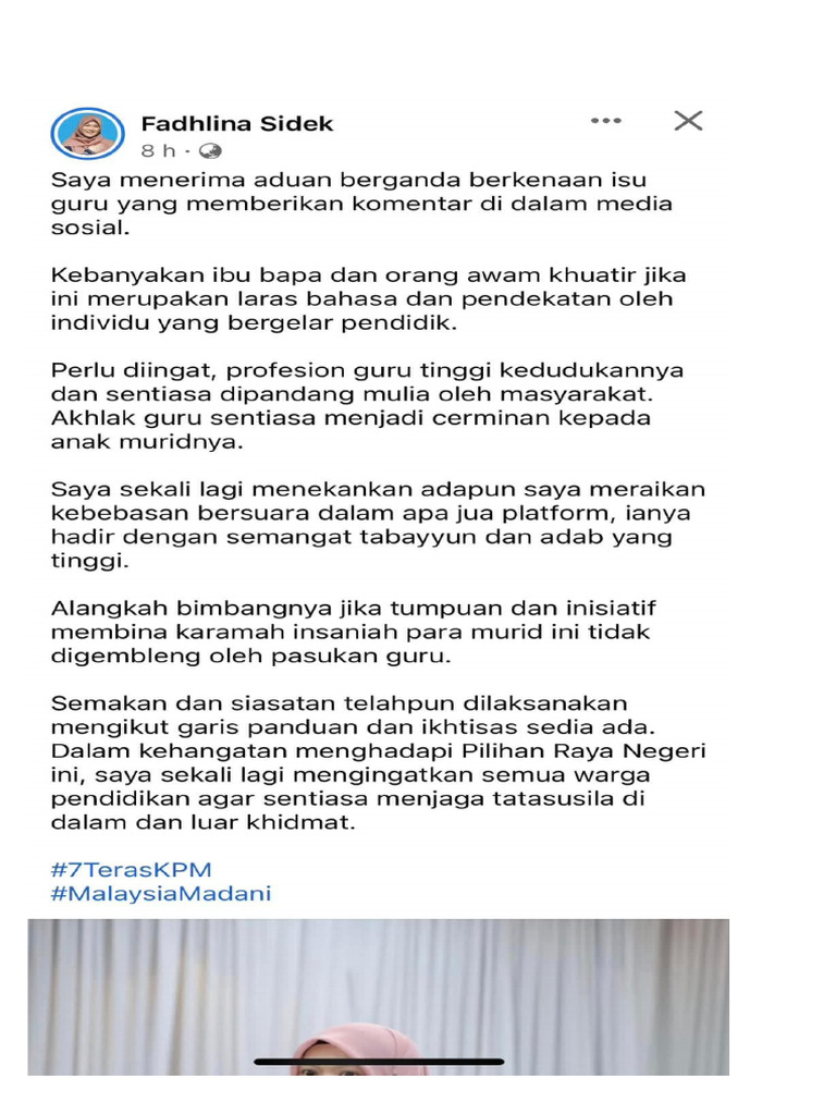 Kata-Kata Yb Menteri | PDF