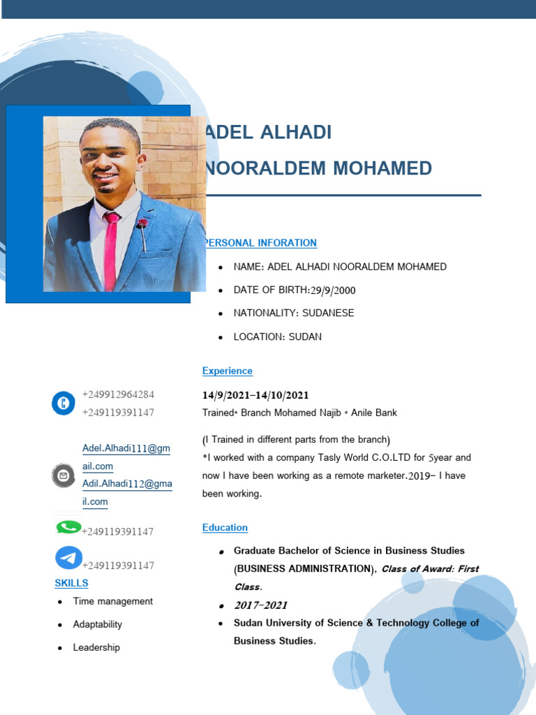 CV Adel Alhadi | PDF | Marketing | Business