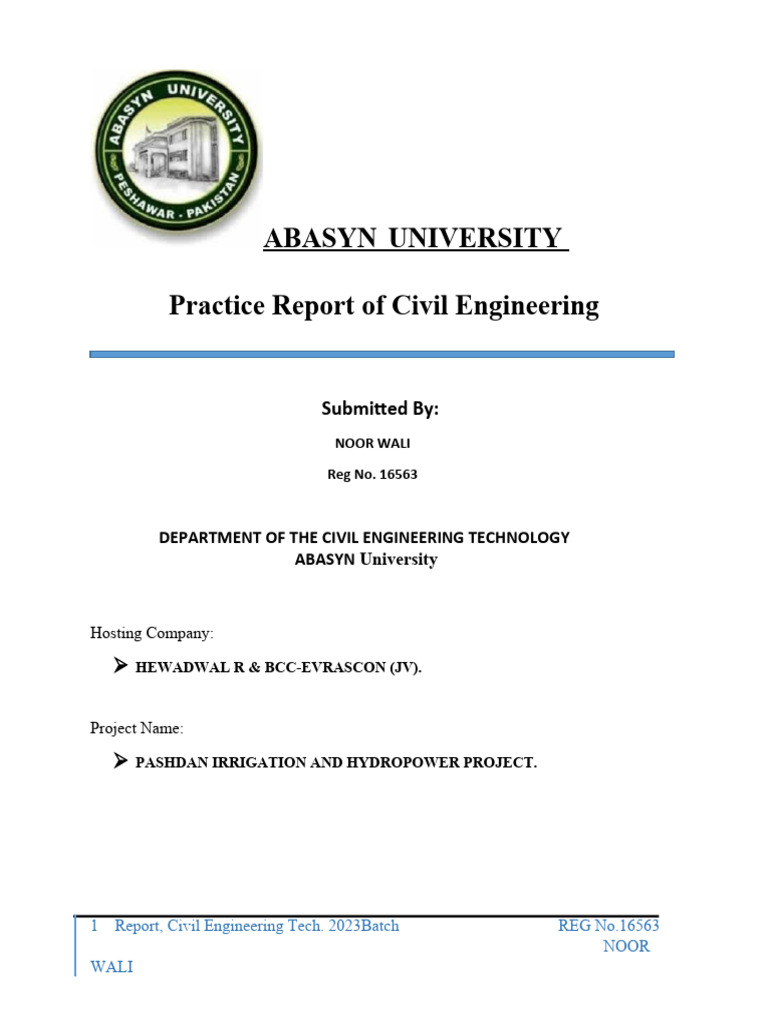 Civil Engineering Internship Report | PDF | Auto Cad | Internship