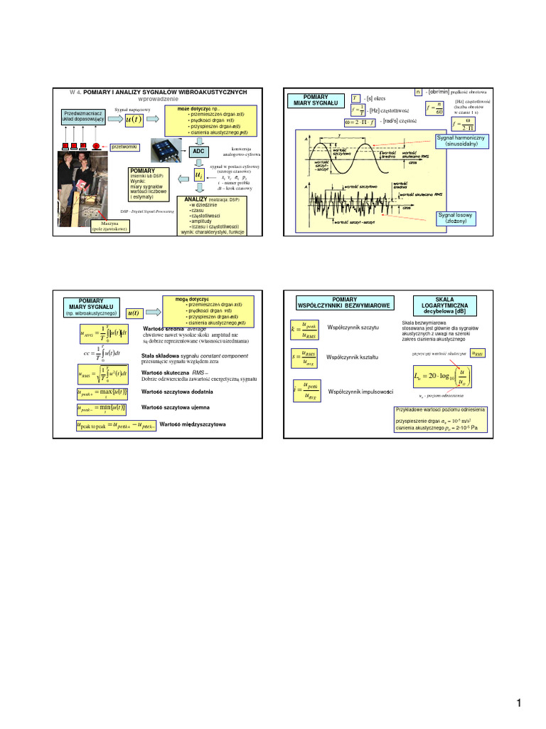PDT w04 Pomiary Analizy Info | PDF