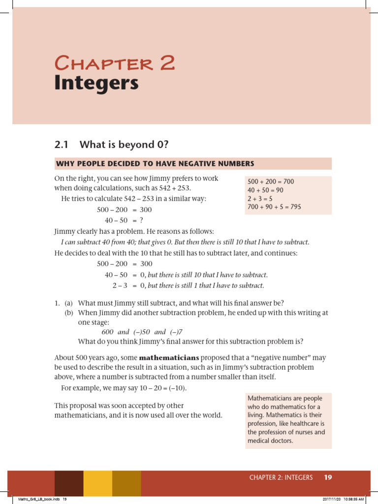 Integers - Questions | PDF | Multiplication | Division (Mathematics)