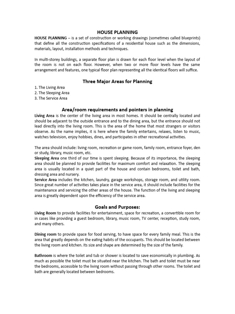 Drafting 9 - House Planning | PDF