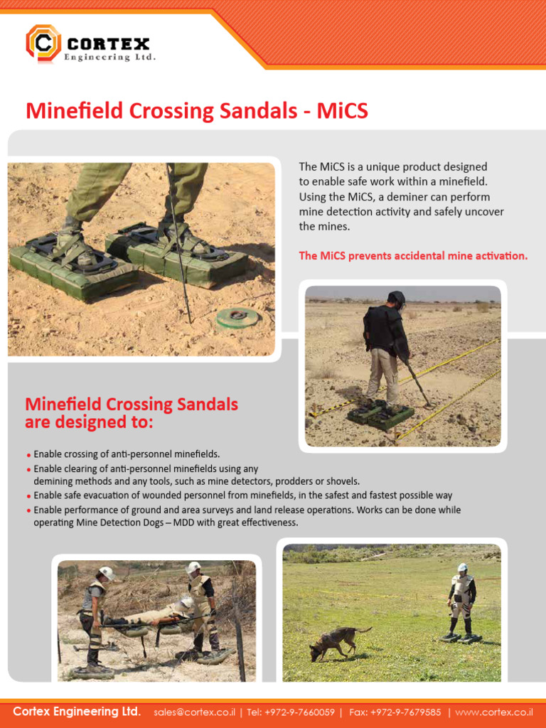 Minefield Crossing Sandals - MiCS | PDF | Land Mine | Shoe