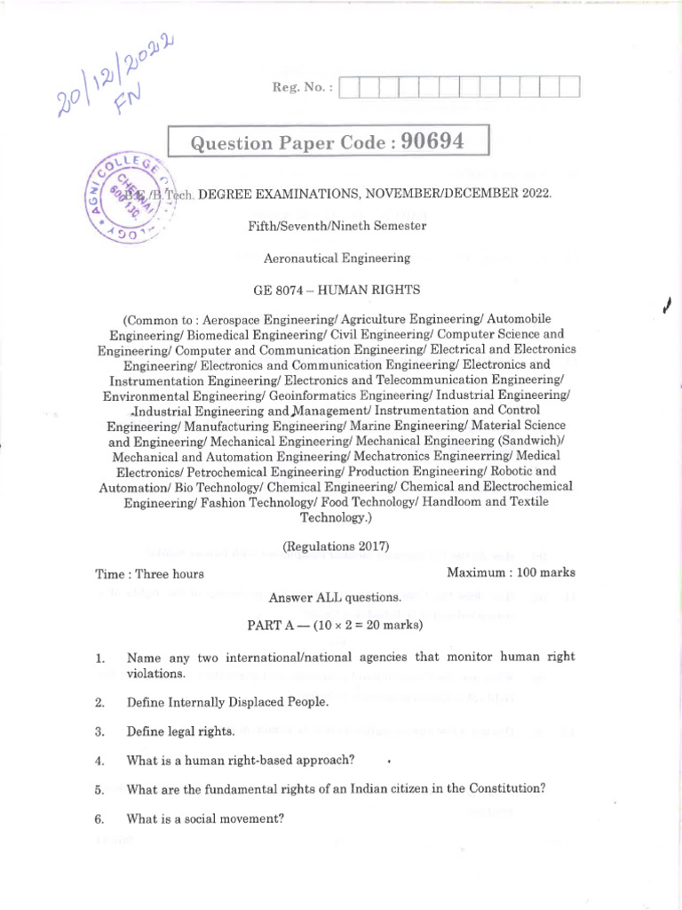 Ge8074 - Nov Dec 2022 QP | PDF