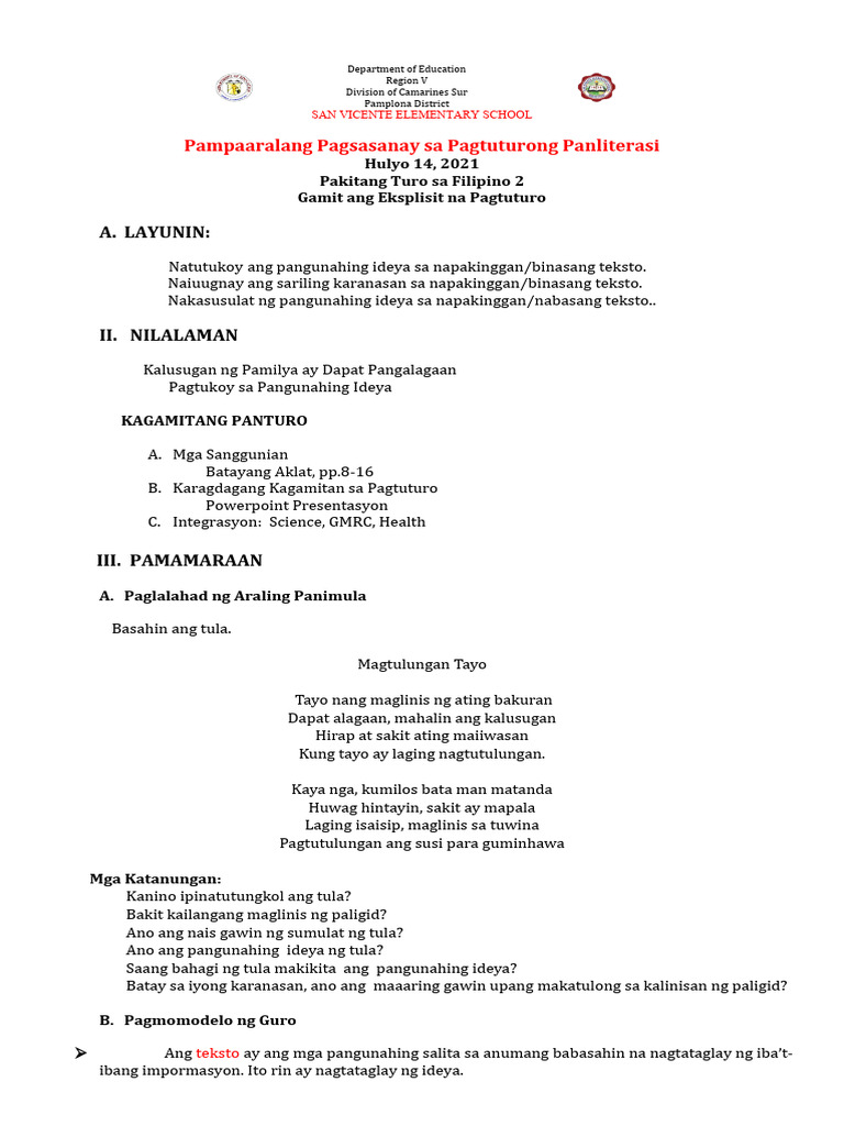 Cot Pangliterasi Demo 2021 | PDF