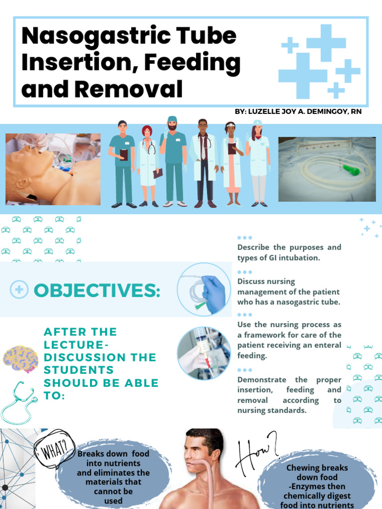 Nasogastric Tube Management Guide | PDF | Digestion | Stomach