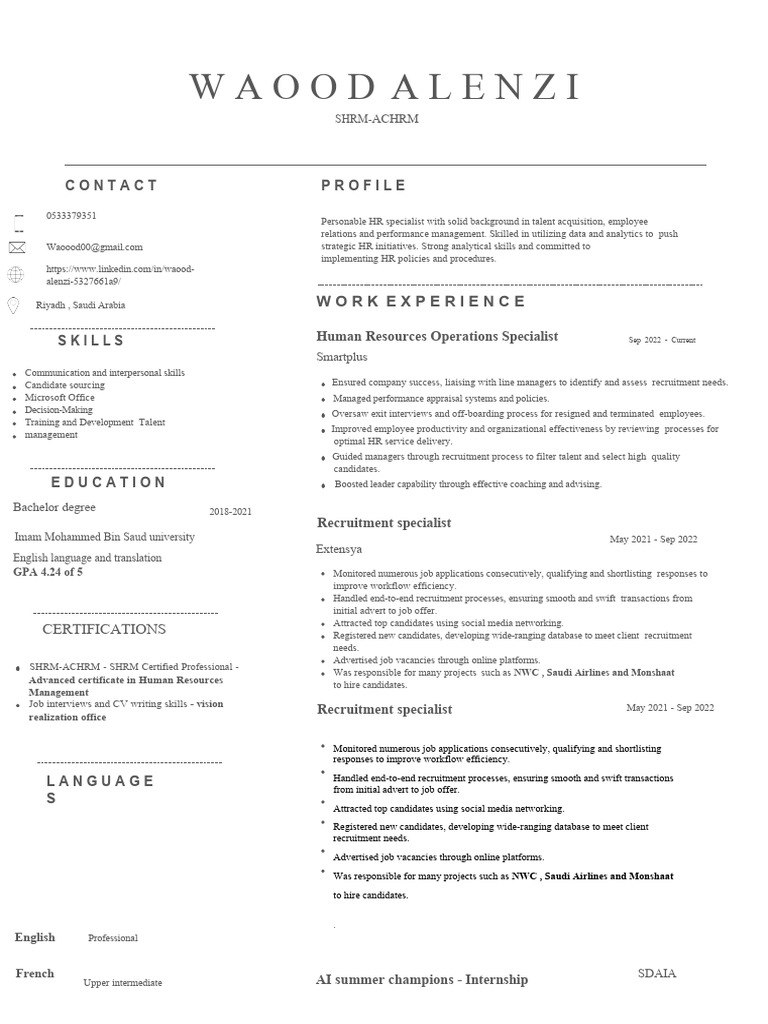 Waood Alenzi 3 | PDF | Recruitment | Economies